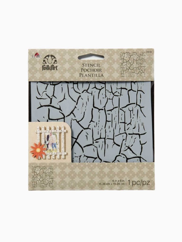 Folk Art Small Painting Stencil - Crackle - Graphic International centre