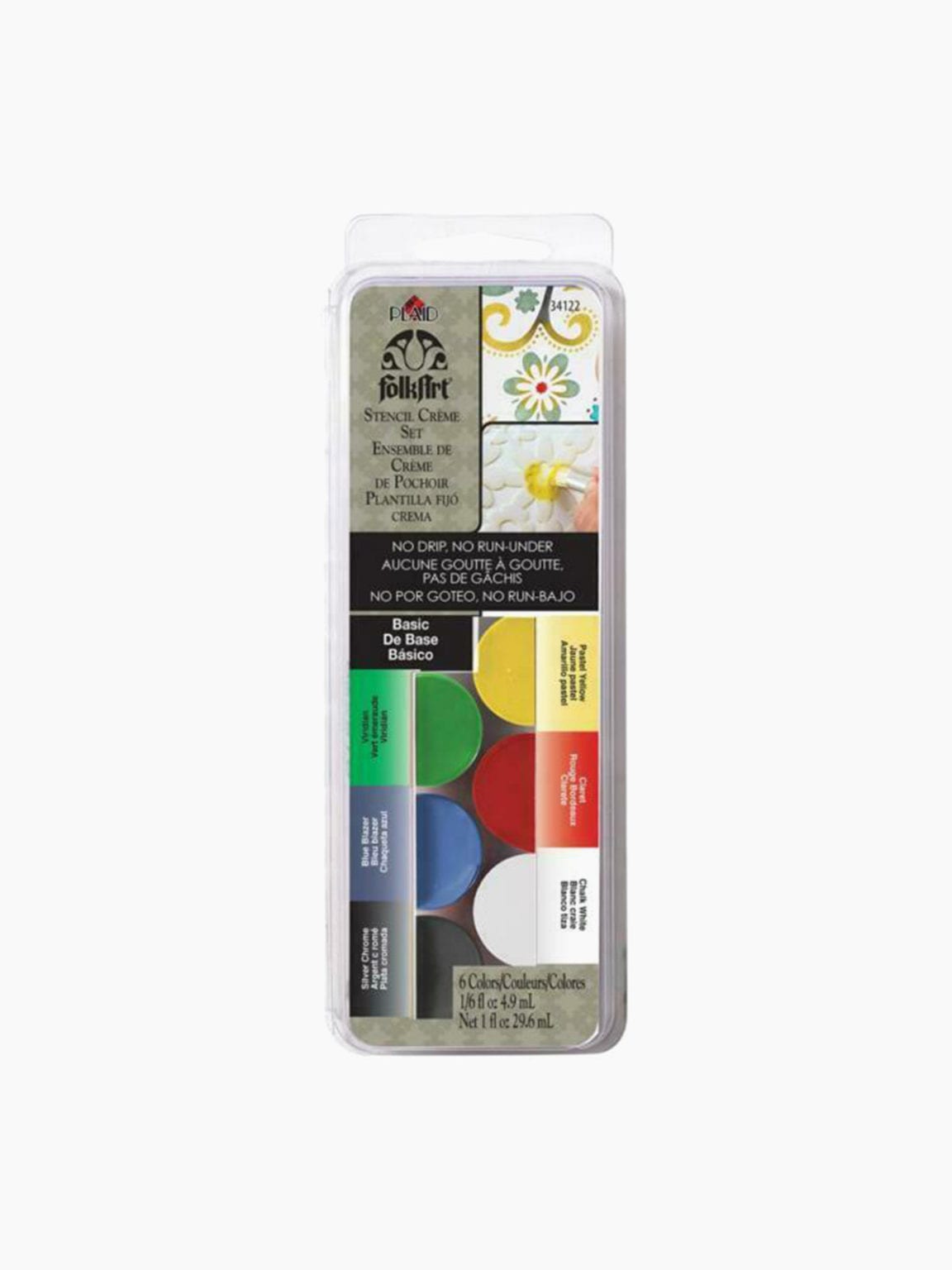 Folkart Stencil Creme Paint Set Basic - Graphic International centre